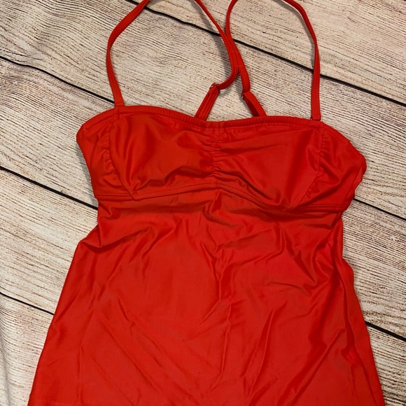 Athleta | Swim | Athleta Red Swim 32bc Top Tankini Strappy | Poshmark